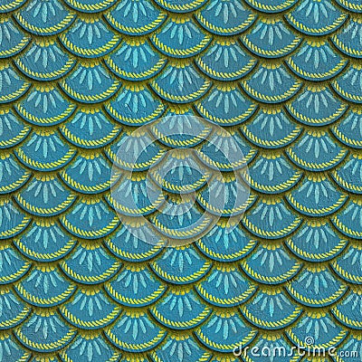 Colorful Fish Scales Plaster Tile Seamless Texture Stock Photography ...