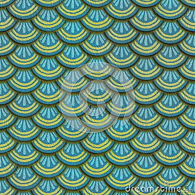 Colorful Fish Scales Plaster Tile Seamless Texture Stock Photo ...