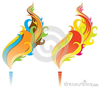 Colorful Flame Royalty Free Stock Images - Image: 11129769
