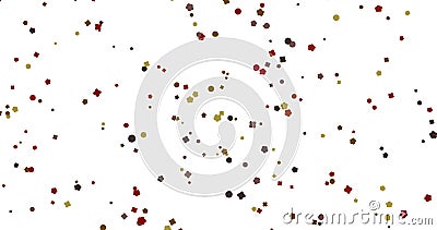 Colorful Flat Confetti Loop Falling Down. Stock Video - Video of ...