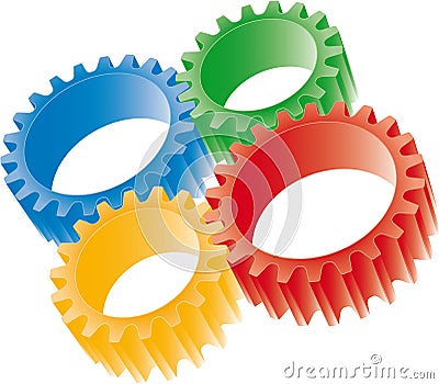 Colorful Gears Royalty Free Stock Photos - Image: 12517948