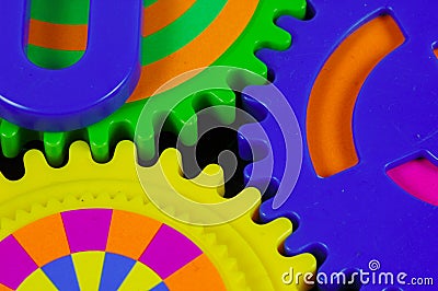 Colorful Gears Stock Images - Image: 16344