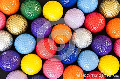 Colorful Golf Balls Stock Photo - Image: 44676352