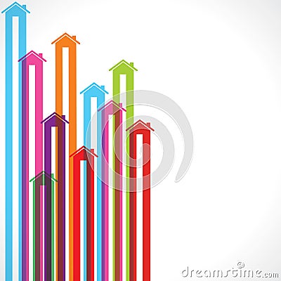 Colorful Home Background Vector Illustration | CartoonDealer.com #30342670