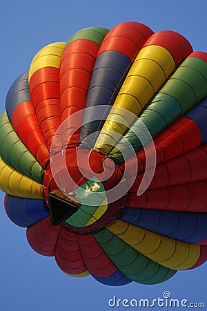 Colorful Hot Air Balloon Rising Royalty-Free Stock Photography ...