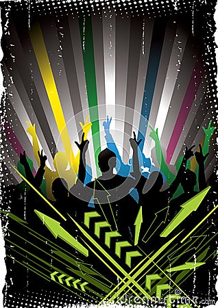 Colorful Nightclub Background Royalty Free Stock Image - Image: 9073746