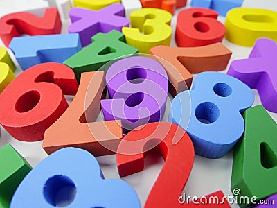 Colorful Numbers Background Stock Photo | CartoonDealer.com #61892400