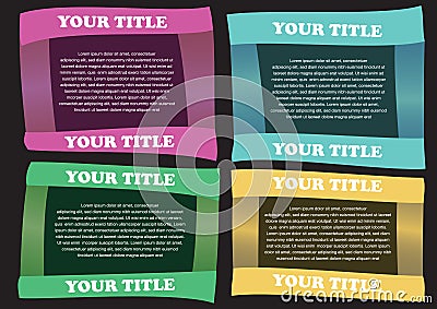 Colorful Paper Folding Vector Layout | CartoonDealer.com #38262859