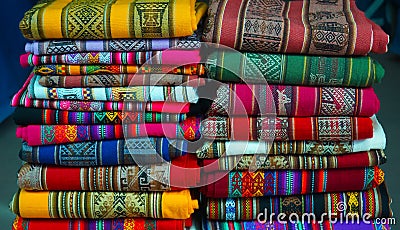 Colorful Peruvian Textiles Stock Photography - Image: 33377012