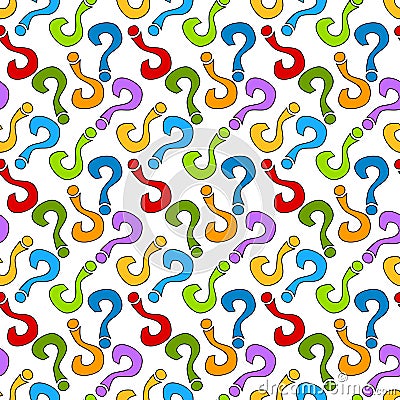 Colorful Question Mark Seamless Background Stock Photo - Image: 51527638