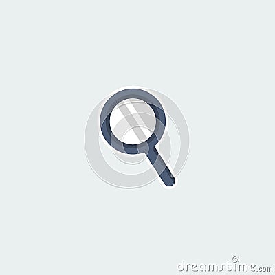 Colorful Science Symbol - Magnifying Glass Vector Illustration ...
