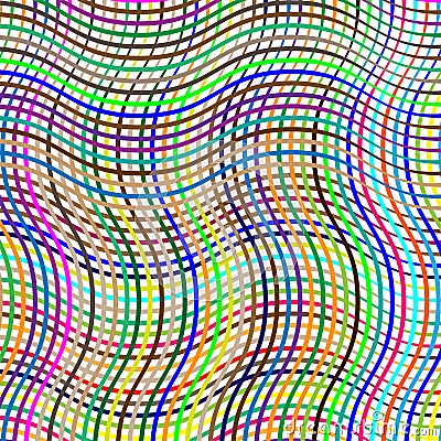 Colorful Scribble, Cross Hatch Geometric Lines Pattern. Intersecting ...