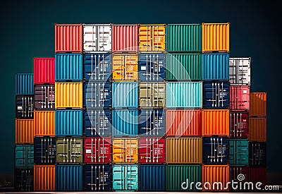 Colorful Shipping Containers Royalty-Free Stock Photography ...