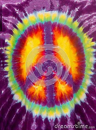 Colorful Tie Dye Peace Sign Pattern Design Stock Photo - Image: 51335103