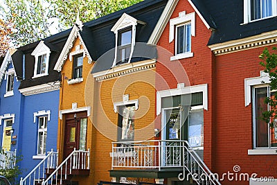 Philadelphia Brownstones stock image. Image of realestate - 1100581