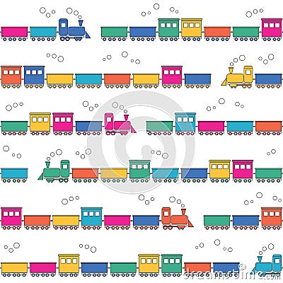 Colorful Trains Background Stock Photo - Image: 36114600