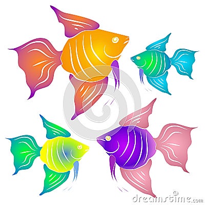 Colorful Tropical Fish Clipart Stock Photography - Image: 2887172
