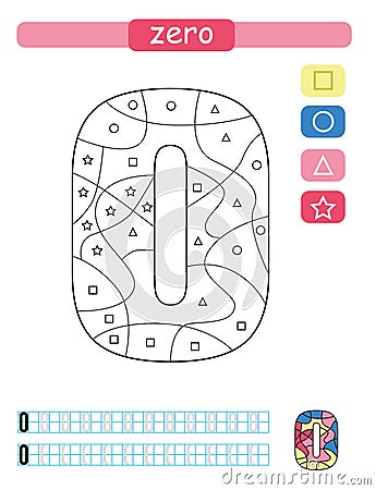 Coloring Printable Worksheet For Kindergarten And Preschool. Learning ...