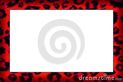 Red Leopard Print Border Stock Photo | CartoonDealer.com #165223194