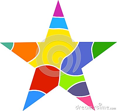 Colourful Star Royalty Free Stock Photos - Image: 15797198