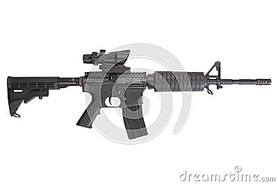 Colt M4A1 Isolated On A White Background Royalty-Free Stock Photography ...