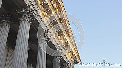 Columns Ornate Decorated with Architectural Style of Empire Element ...