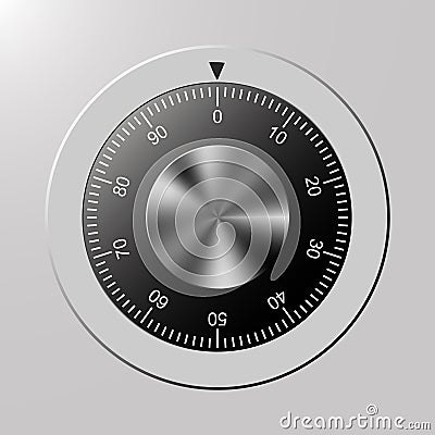 Combination, Code Lock Numbers. Vector. Royalty-Free Cartoon ...