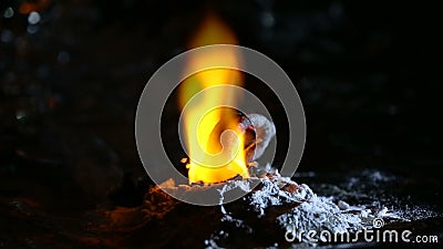 Combustion of Calcium Gluconate Stock Footage - Video of experience ...