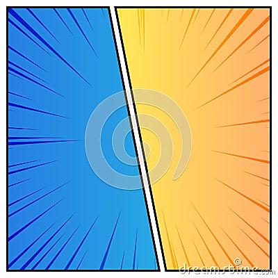 Comic Styled Background. Colorful Versus Page, Vector | CartoonDealer ...