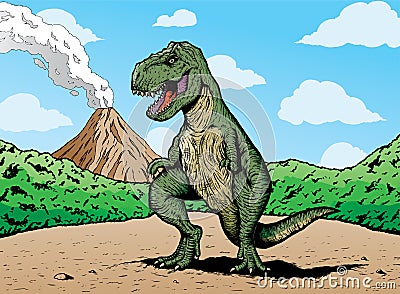 Comic Book T-rex Stock Photography - Image: 9825692