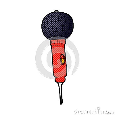 Comic Cartoon Microphone Royalty-Free Stock Image | CartoonDealer.com ...