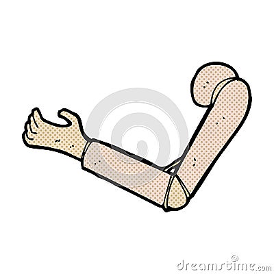 Comic Cartoon Prosthetic Arm Royalty-Free Stock Image | CartoonDealer ...