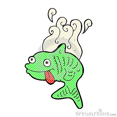 Comic Cartoon Smelly Fish Stock Illustration - Image: 52879277