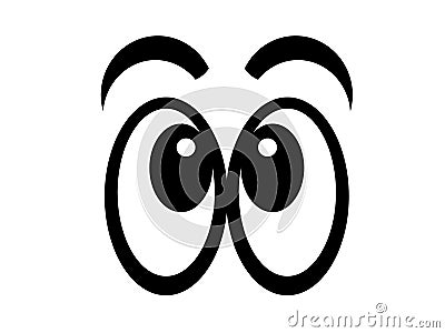 Comic Eyes Bw Stock Images - Image: 531284