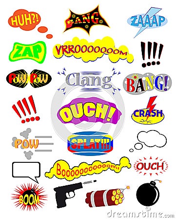 Comic Symbols Royalty Free Stock Photos - Image: 17669588