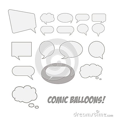 Comic Talk Balloons Stock Photos - Image: 23381773