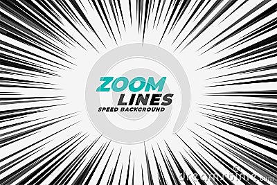 Comic Zoom Lines Motion Background Vector Illustration | CartoonDealer ...