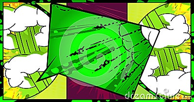 Comics Moving, Changing Elements, Wallpapers. Retro Pop Art Style ...