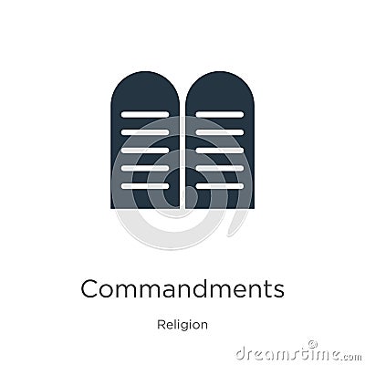 Commandments Icon Vector. Trendy Flat Commandments Icon From Religion ...