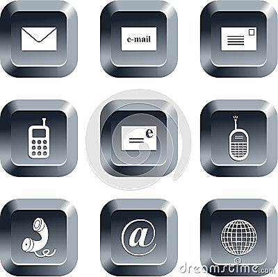 Computer buttons stock illustration. Illustration of shapes - 3943308