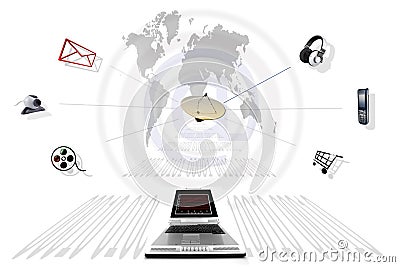 Communication Through Internet Stock Images - Image: 8219294
