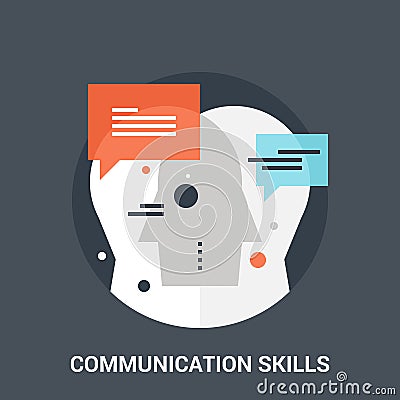 Communication Skills Icon Concept Stock Vector - Image: 85581947