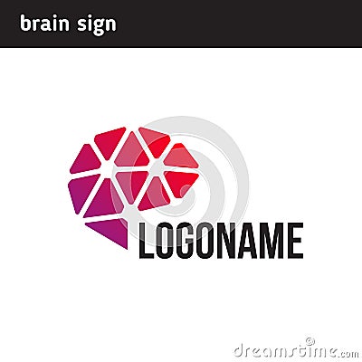 Communications Logo In The Brain Cartoon Vector | CartoonDealer.com ...