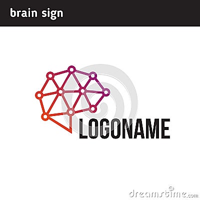 Communications Logo In The Brain Vector Illustration | CartoonDealer ...
