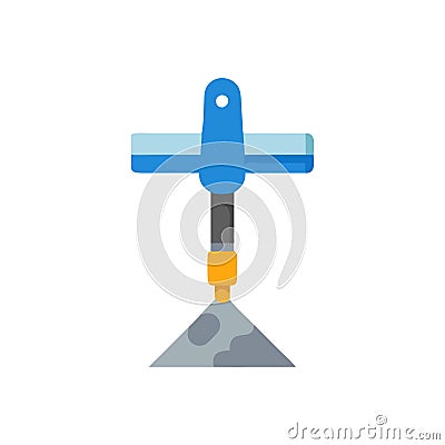 Compact Grout Applicator Tool For Simple Use Cartoon Vector ...