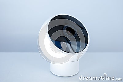 Compact Spherical Small Security Camera With Sleek Design Against White ...