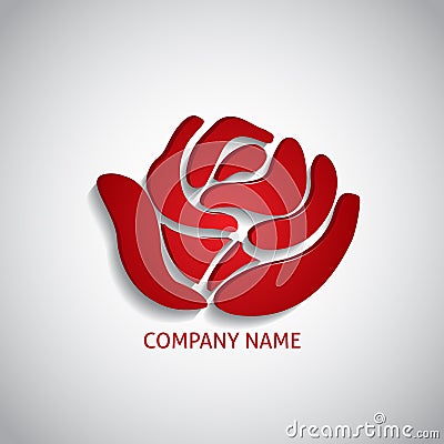 Company Logo Red Rose Stock Vector - Image: 38779419