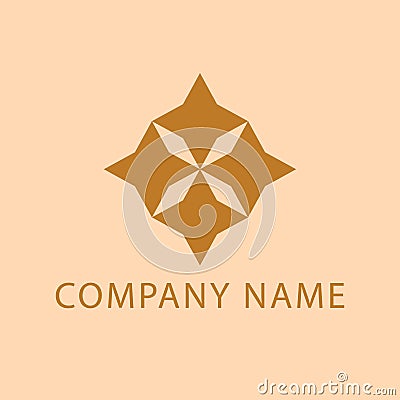 Compas Logo Design. Abstract Compos Symbol Logo Template. Vector ...