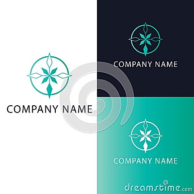 Compas Logo Design. Abstract Compos Symbol Logo Template. Cartoon ...