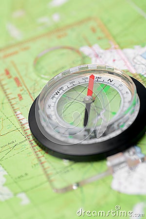 Compas On Map Stock Photography | CartoonDealer.com #56013488